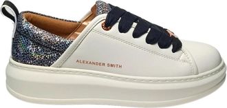 Alexander Smith Femme, Chaussures, Blanc, Taille: 37 EU Pelle Baskets