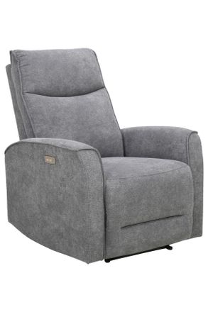 MID.YOU Mid.you Relaxsessel, Grau, Textil, 85x105x97 cm, Relaxfunktion, Liegefunktion, USB-Anschluss, Wohnzimmer, Sessel, Relaxsessel