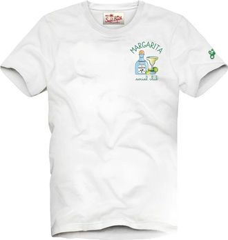 MC2 Saint Barth Homme, Tops, Blanc, Taille: L Social Margarita T-Shirt