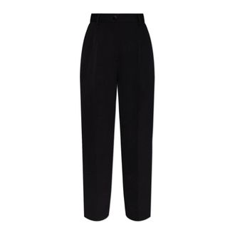 Dolce & Gabbana Wollfaltenhose - - Trousers - Damen - Schwarzk - S