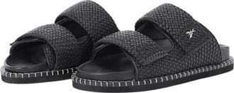 Patrizia Pepe Patrizia Pepe Low-Top Sneaker - Geflochtene Sandalen aus Leder - Gr. 37 (EU) - in Schwarz - f&uuml;r Damen