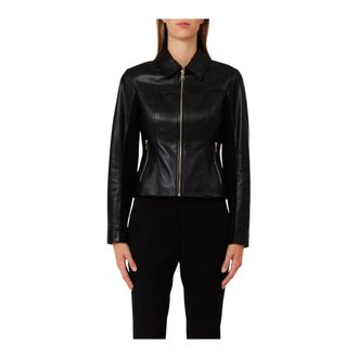 Liu Jo Femme, Vestes, Noir, Taille: 38 FR Veste en cuir