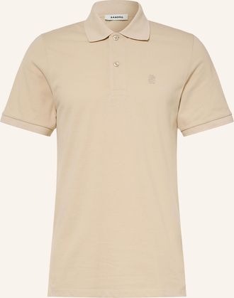 Sandro Sandro Piqu&eacute;-Poloshirt Classic Fit beige