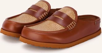 Birkenstock 1774 Birkenstock Mules Naples Wrapped Raffia braun