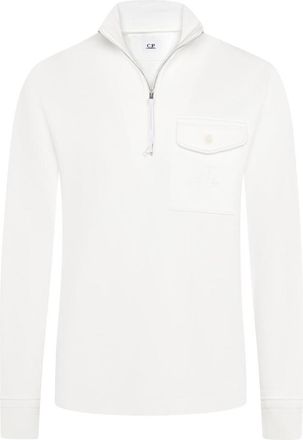 C.P. Company Sweat-Troyer mit Brusttasche und Logo-Patch in