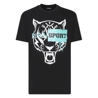 Plein Sport Homme, Tops, Noir, Taille: 3XL T-shirt Col Rond MC