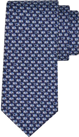 Ferragamo Homme, Accessoires, Multicolore, Taille: ONE Size Cravate Imprim&eacute;e Gancini