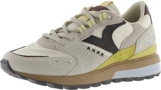 Victoria Basket Basse Luna Nylon & Pièces en Croûte De Cuir & Semelle Crantée 1156112 pour Femme Beige 39