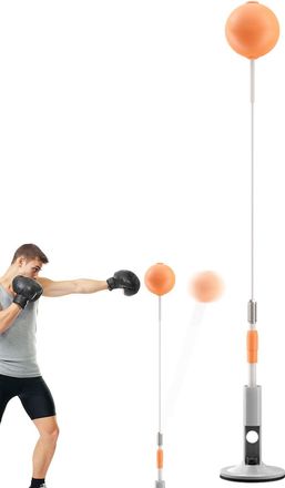 Generico Boxtasche mit Halterung, Boxsack, Sporttrainer für Boxtraining, Handkoordinationstraining, für Kinder, Erwachsene, Jugendliche