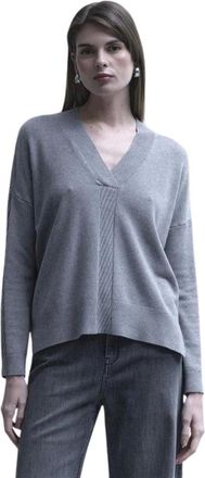 Kaos Kaos, Femme, Pulls, Gris, Taille: 40 FR V-neck Tricots