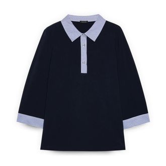 Fiorella Rubino Damen, Oberteile, Blau, XLGr&ouml;&szlig;e