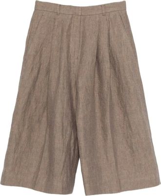 Mark Kenly Domino Tan Femme, Shorts, Brun, Taille: 36 FR Long Shorts