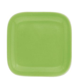 Kahla 207761A72456C Pronto Colore Deckelchen eckig 10x10 cm fresh lime|hellgrüne kleine Platte aus Porzellan