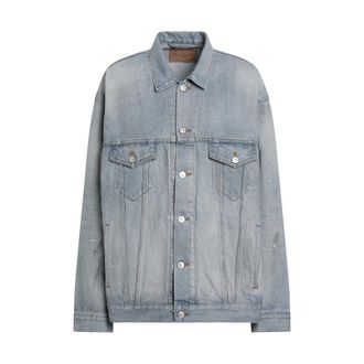 Balenciaga Denim Jacket Regular Fit - - Jackets - Damen - Blau - XS