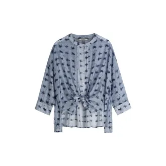 Summum Bluse Batikstreifen - - Blouses & Shirts - Damen - Blau - M