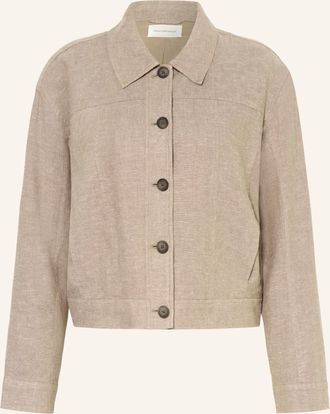 Moss Copenhagen Msch Copenhagen Kastenjacke Mschviana Ginia Mit Leinen braun