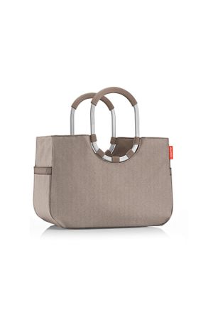 Reisenthel Einkaufstasche Loopshopper L herringbone mokka, Mokka, Textil, 46x34.5x25 cm, gro&szlig;es Hauptfach, Freizeit, Koffer & Taschen, Einkaufstaschen