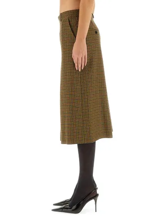 Saint Laurent Wool Trousers - Brown