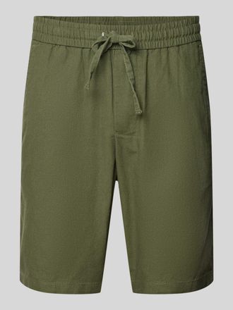 Only & Sons Regular Fit Shorts aus Baumwoll-Leinen-Mix Modell LINUS