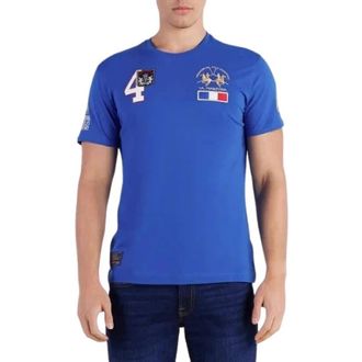 La Martina Regular Fit T-Shirt - France 4 - - Tops - Herren - Blau - M