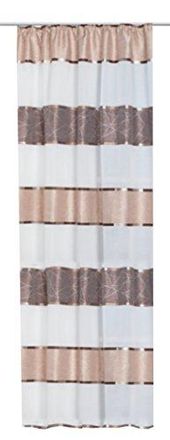 Home Fashion Home fashion Zugbandschal Querstreifen, Polyester, Cappuccino, 245 x 140 cm