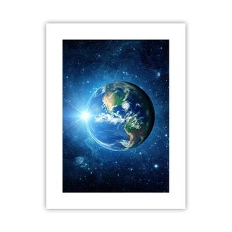 Arttor Poster ohne Rahmen Erde Universum Sterne Galaxie Deko 30x40cm Wandposter Art Prints Wandbilder Dekoration Wohnzimmer Schlafzimmer Küche Wanddeko Bild 