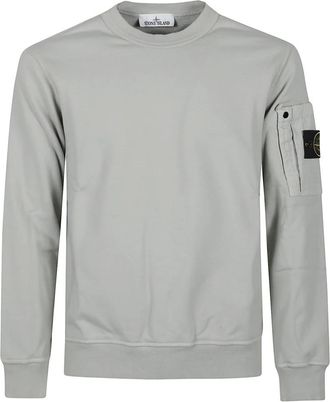 Stone Island Homme, Sweatshirts et sweats &agrave; capuche, Gris, Taille: M Logo SweaT-shirt