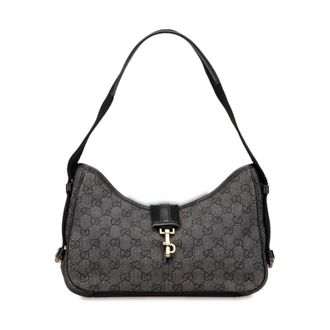 Gucci Sac bandouli&egrave;re imprim&eacute; Pre-owned - Femme - Pre-owned - Noir - Taille: ONE Size