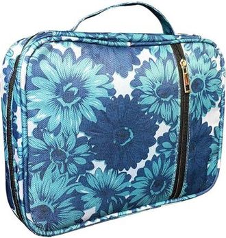 Generic Sac de bible en toile - Porte-livre fourre-tout, poche &eacute;l&eacute;gante &agrave; fermeture &eacute;clair | &Eacute;tuis de transport pour la Bible &agrave; motif floral, facile &agrave; nettoye