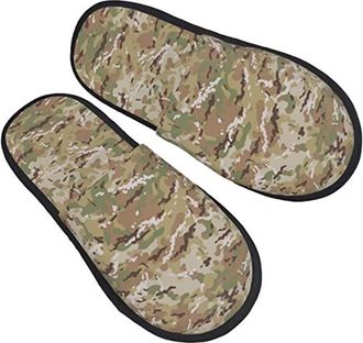Generic Chaussons Femme Homme Camouflage De Style Multicam&eacute;ra Maison Pantoufles Chaude Pantoufles En Peluche Confortable Chaussures DInt&eacute;rieur Pour H&ocirc;tel Ext&eacute;