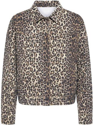 STUDIO UNTOLD Kurzjacke Leo-Blouson oversized Hemdkragen