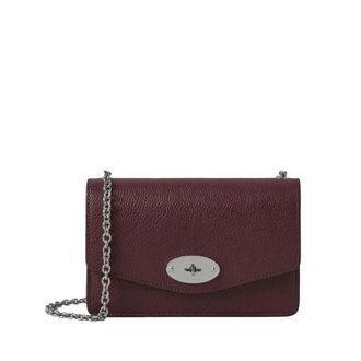 Mulberry Schwarze Kirsche Kleine Darley Umh&auml;ngetasche - - Bags - Damen - Braun - ONE SIZE