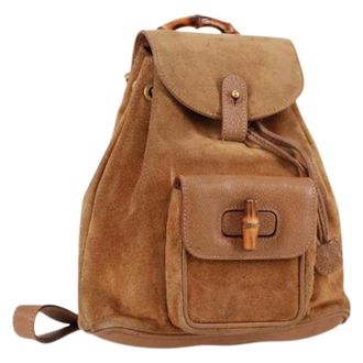 Gucci Pre-owned Wildleder ruckscke - - Pre-owned - Damen - Braun - ONE SIZE