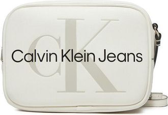 Calvin Klein Jeans Handtasche Sculpted Camera Bag18 Mono K60K610275 Wei&szlig;