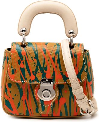 Burberry Hobo Bags - Mini Leather Splashed DK88 Top Handle Bag - Gr. unisize - in Braun - f&uuml;r Damen