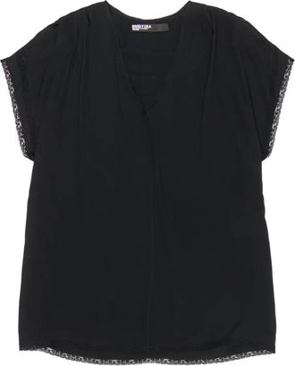 Bimba & Lola Bluse mit V-Ausschnitt - Schwarz