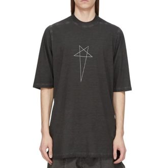 Rick Owens Jumbo SS T - - Tops - Herren - Schwarzk - S