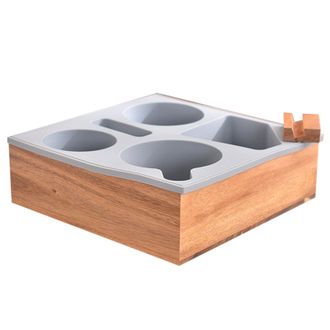 Generic Sofa-Tassen-Organizer: Getr&auml;nkehalter aus Holz f&uuml;r Sofa, abnehmbare Tassenablagen, Snack-Organizer f&uuml;r Sofas, Getr&auml;nkehalter f&uuml;r Bett, Tee- und Kaffee