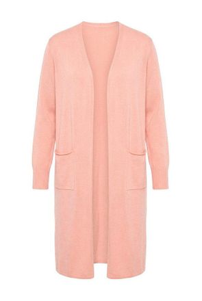 Angel Of Style Strickjacke Long-Strickjacke Straight Fit offene Form