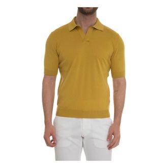 Hindustrie Slim Fit Polo Shirt - - Tops - Herren - Gelb - L