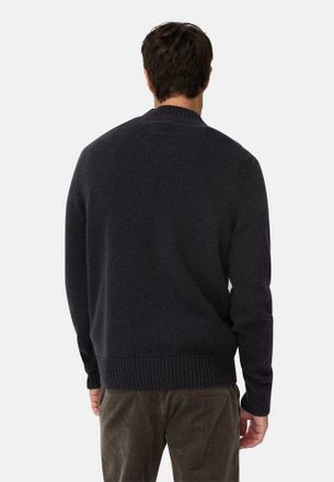 Camel Active Strickpullover Pullover aus reiner Lammwolle Langarm Markenlogo