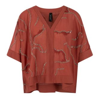 Marc Cain Damen, Blusen & Hemden, Braun, XLGr&ouml;&szlig;e