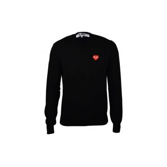 Comme Des Gar&ccedil;ons Homme, Pulls, Noir, Taille: M Invader V-neck Sweater