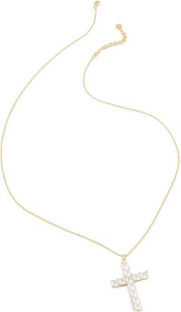 Chiara Ferragni collier &agrave; pendentif croix - Or