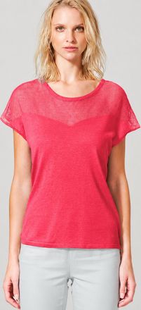 Hempage Hempage Damen vegan Top Mesh Tomatenrot
