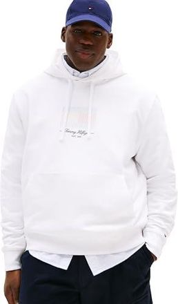 Tommy Hilfiger Sweat &agrave; Capuche Homme Ithaca avec Capuche, Blanc (White), 5XL