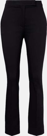 Max Mara Schmale Cropped-Hose aus einem Baumwollgemisch