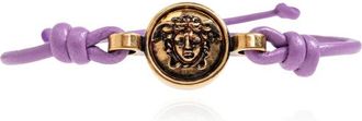 Versace unisex, Accessoires, Violet, Taille: ONE Size Medusa Leather Bracelet