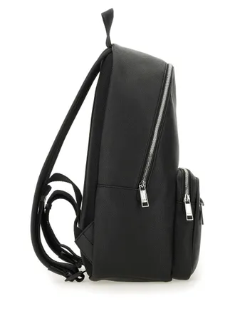 HUGO BOSS Structured Nylon Backpack - Black