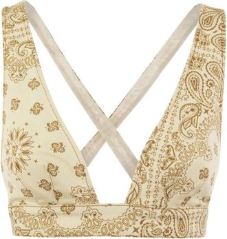 MC2 Saint Barth Femme, Tops, Beige, Taille: 42 FR Eda Denim Top